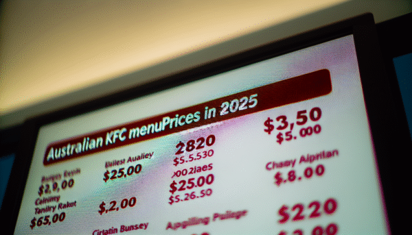 Australian KFC Menu Prices 2025